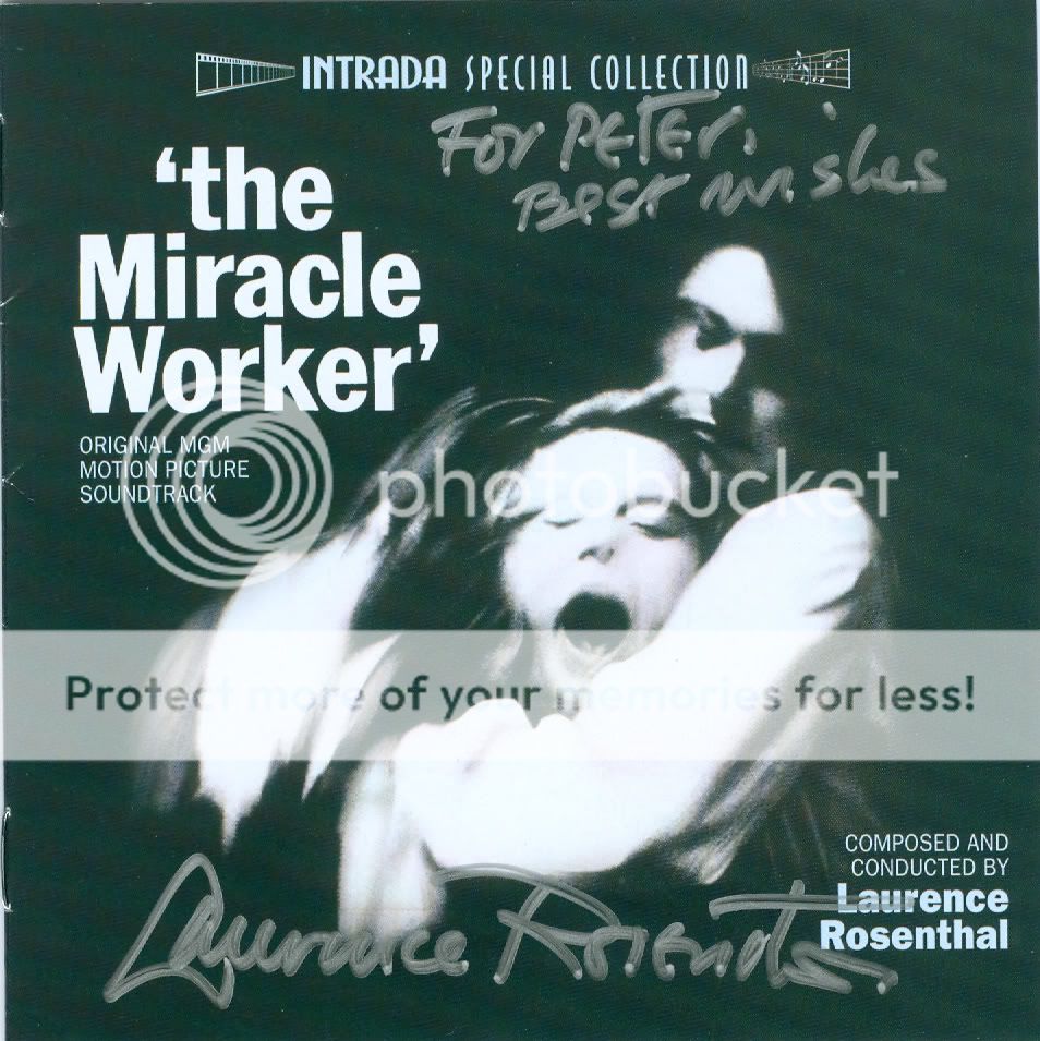 NEW INTRADA: THE MIRACLE WORKER (L. Rosenthal) – General Discussion ...