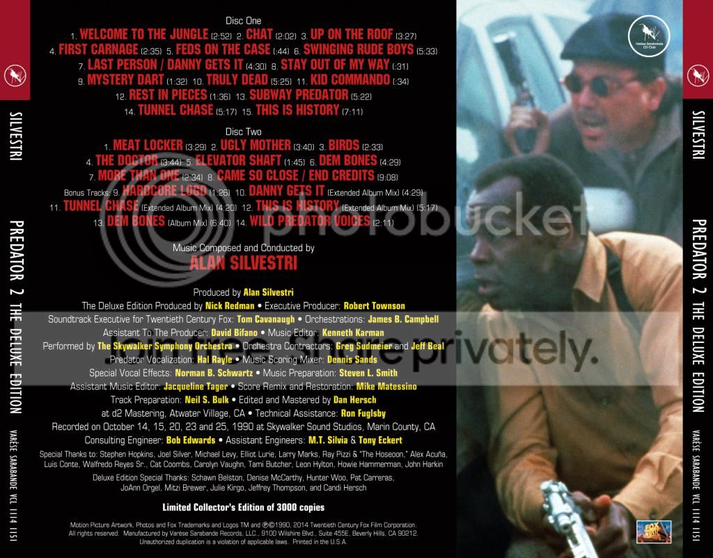 PREDATOR 2 Deluxe Edition Varèse SOLD OUT – General Discussion – Film ...